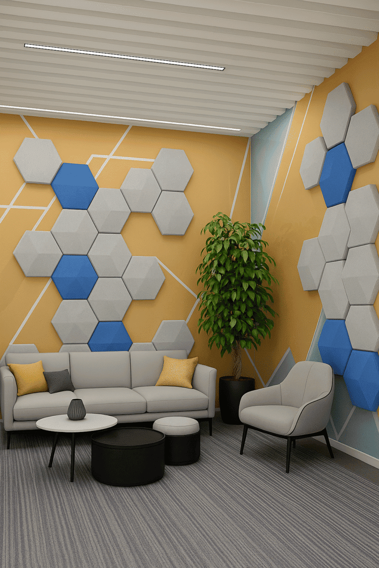 Akustik 3D Duvar Paneli - Aksa Fabric Panels