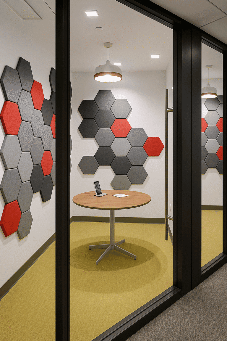 Akustik Altıgen Duvar Paneli - Aksa Fabric Panels