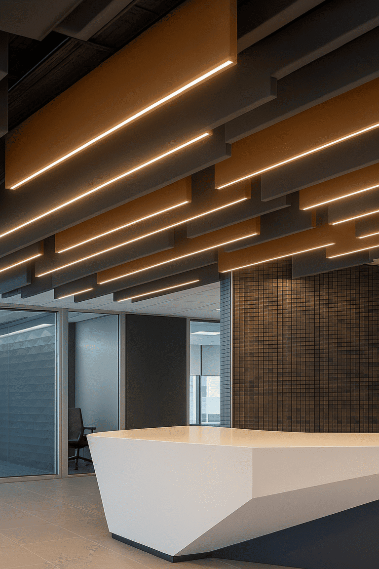 Led Aydınlatmalı Akustik Keçe Panel - Aksa Felt Panels