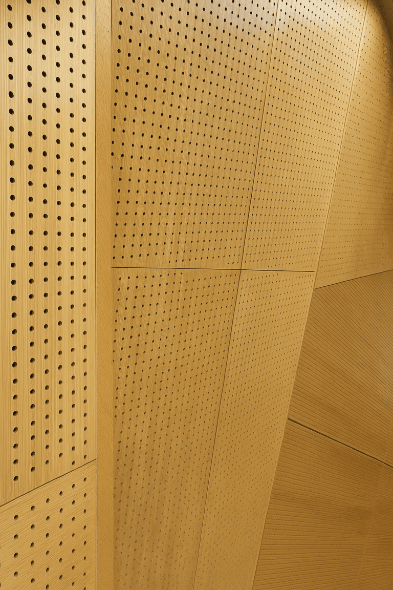 Mikro Delikli Ahşap Akustik Panel - Aksa Wood Panels