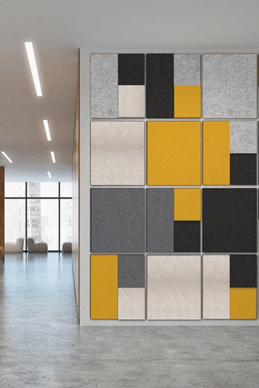 60mm Akustik Kumaş Duvar Tavan Paneli - Aksa Fabric Panels