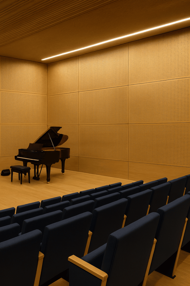 8000 Delikli Ahşap Akustik Panel - Aksa Wood Panels